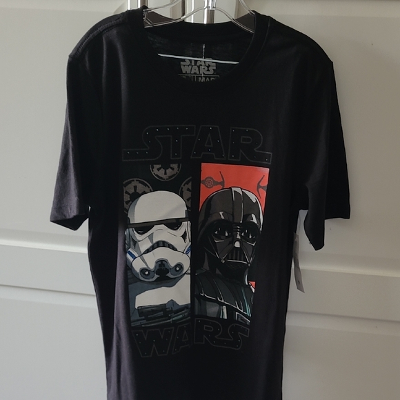 MAD Engine | Shirts & Tops | Star Wars Black Tee Shirt Prees On Black ...